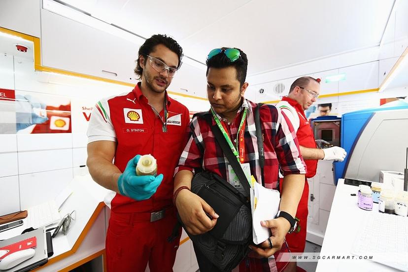 Shell's bespoke trackside laboratory is an important asset to Ferrari ...