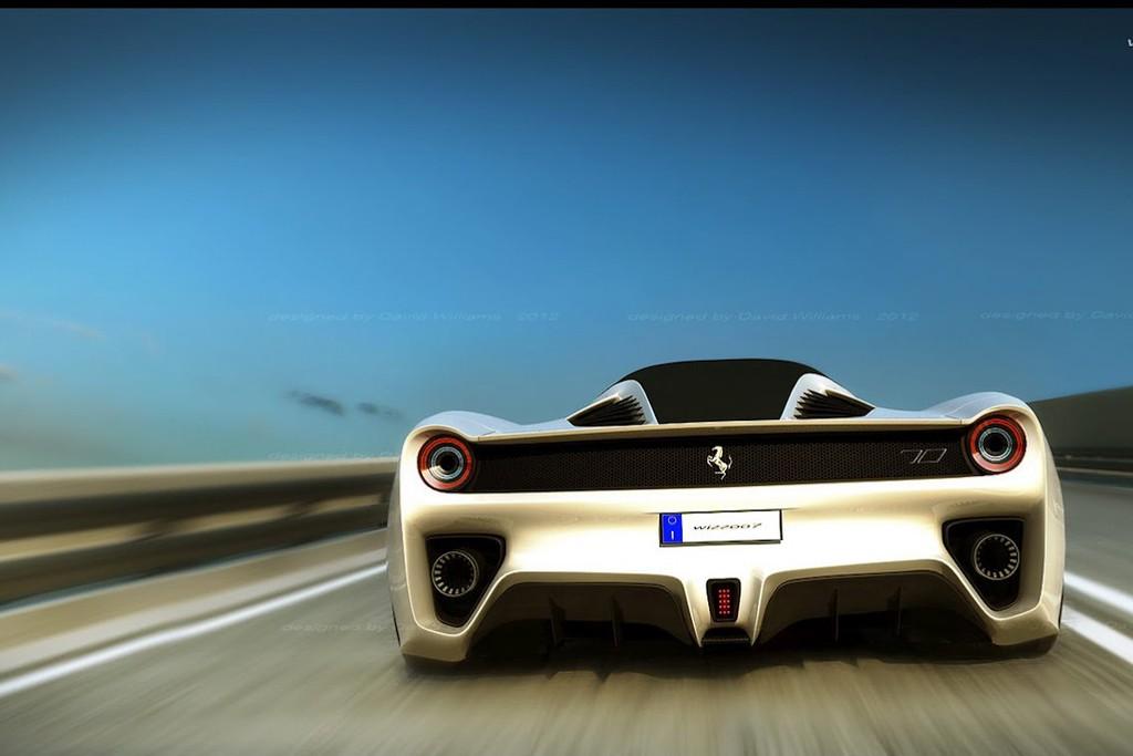 Artist David Williams visions the Ferrari F70 Hybrid Hypercar - Sgcarmart