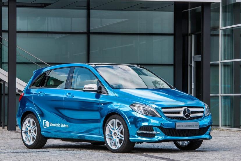 The B-Class EV makes an appearance at the Paris Motor Show - Sgcarmart