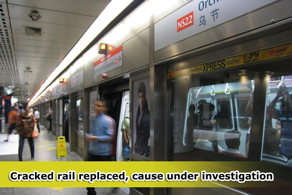 Cracked rail replaced and under investigation - Sgcarmart