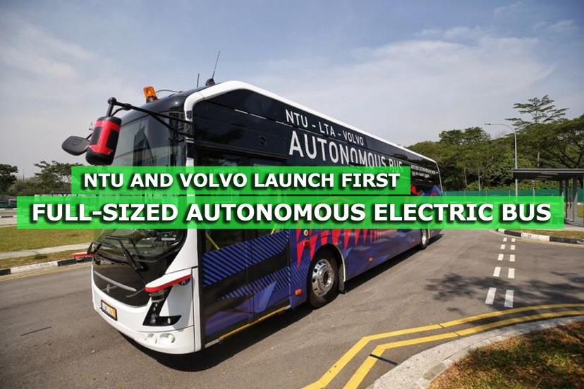 NTU and Volvo launch world's first full-sized autonomous electric bus ...