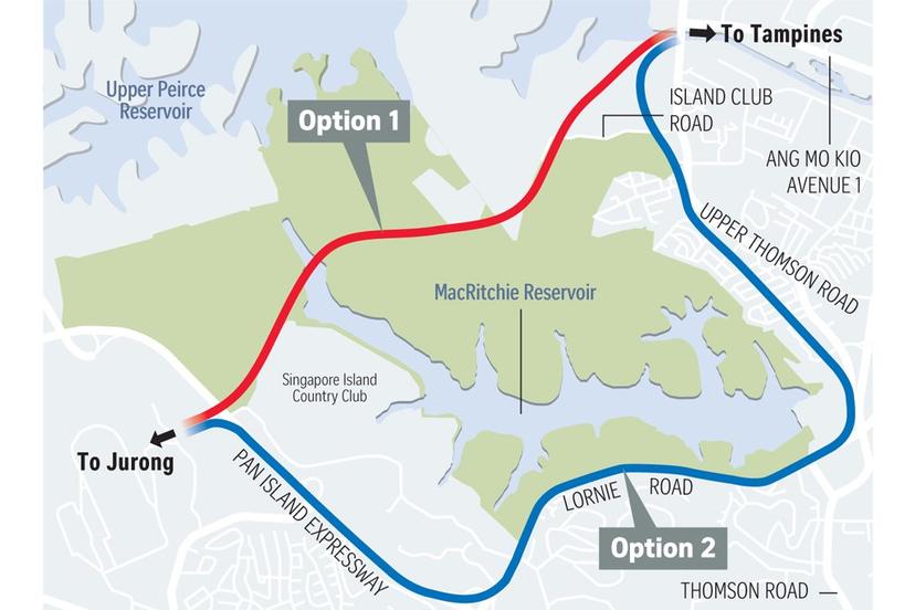 LTA: feasible for Cross Island Line to cut through or go around natural ...