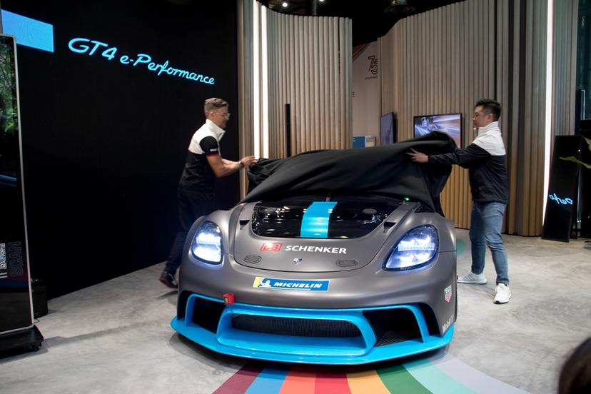 Porsche GT4 e-Performance showcased in Singapore - Sgcarmart