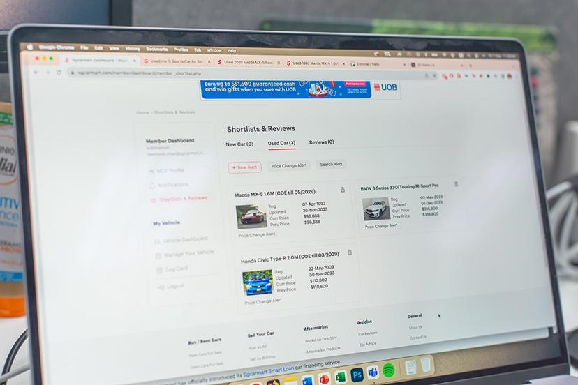 Sgcarmart's member dashboard gets new and refreshed features - Sgcarmart