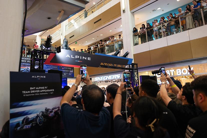 BWT Alpine drivers meet fans in Velocity @ Novena - Sgcarmart