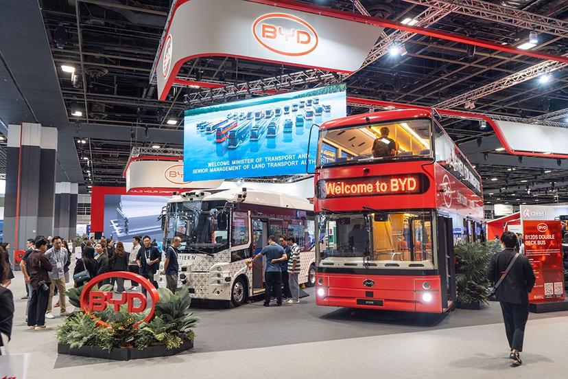 BYD shows off first double-decker electric bus in Singapore - Sgcarmart